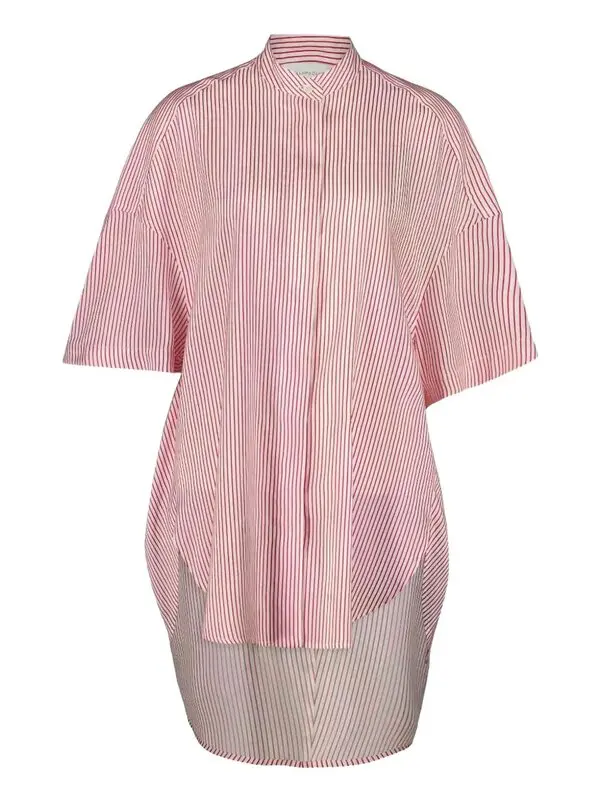Stella McCartney Striped Silk Shirt - Red