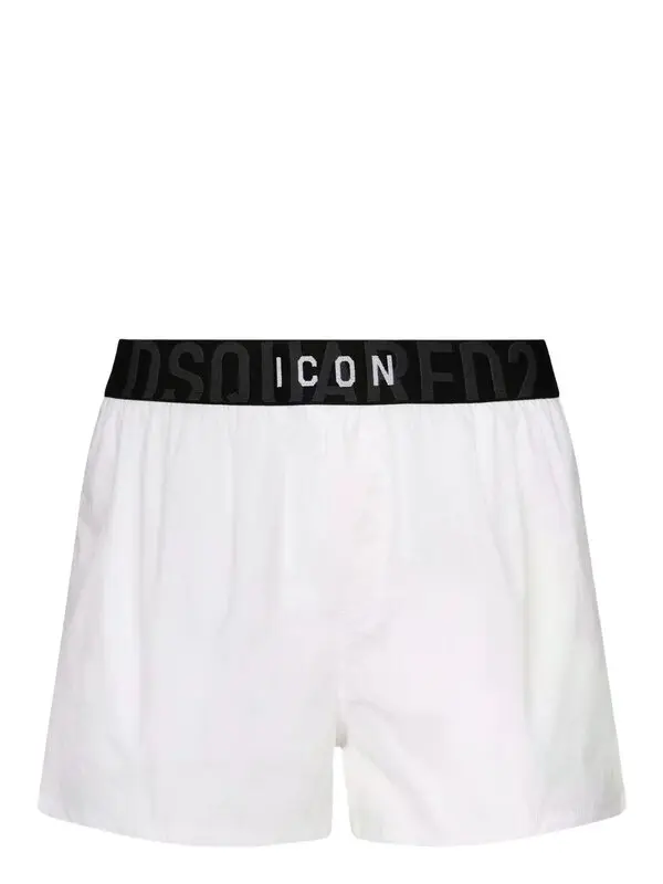 Dsquared2 Logo-print Swim Shorts - White