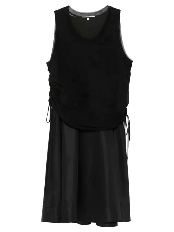 3.1 Phillip Lim Floral-appliqué Midi Dress - Black