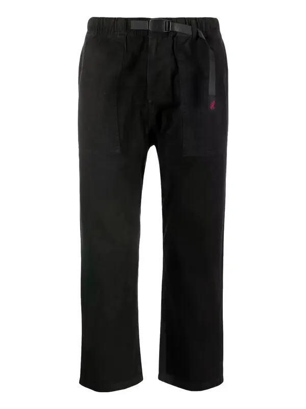 Gramicci Buckle-fastening Cotton Cropped Trousers - Black