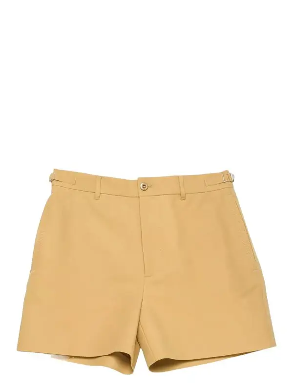 Acne Studios Logo-patch Shorts - Yellow