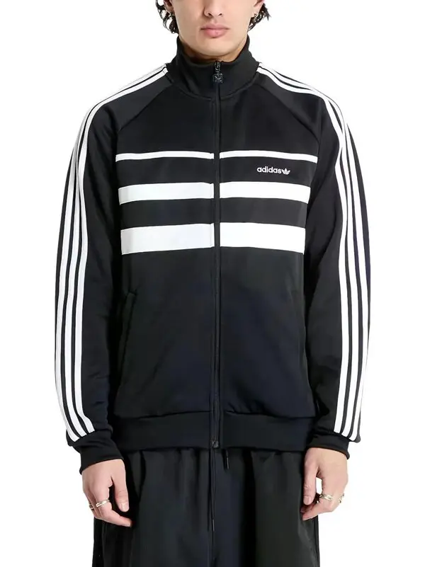 Adidas Panelled Zip-up Sweatshirt - Black