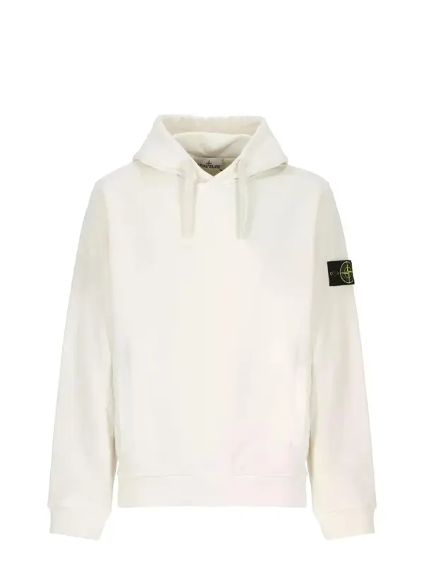 Stone Island Brushed Cotton Hoodie - Neutrals