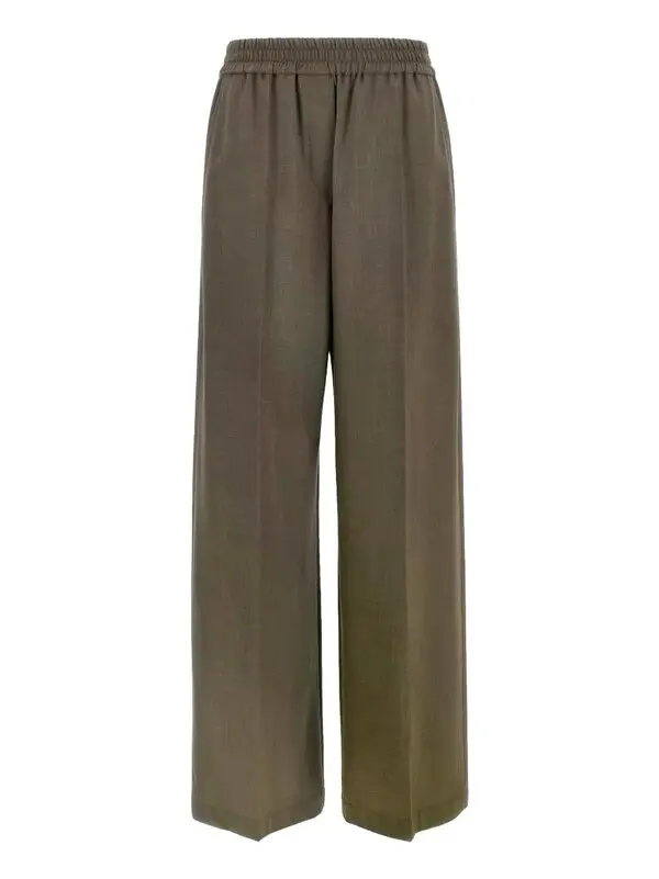 Brunello Cucinelli Elastic-waistband Trousers - Grey