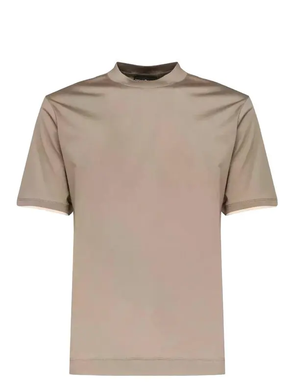 GIULIANO GALIANO Crew-neck Short-sleeve T-shirt - Neutrals