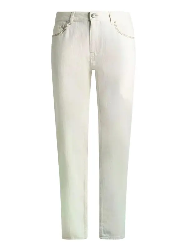 Etro Stitched-pocket Jeans - White