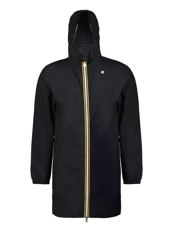 K-WAY Thomas Hooded Coat - Black
