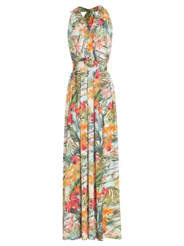 LYGIA & NANNY Floral-print Maxi Dress - Green