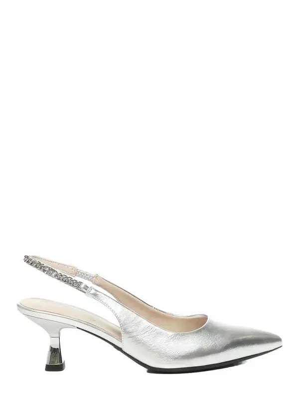 Liu Jo 60mm Chain-embellished Pumps - Silver