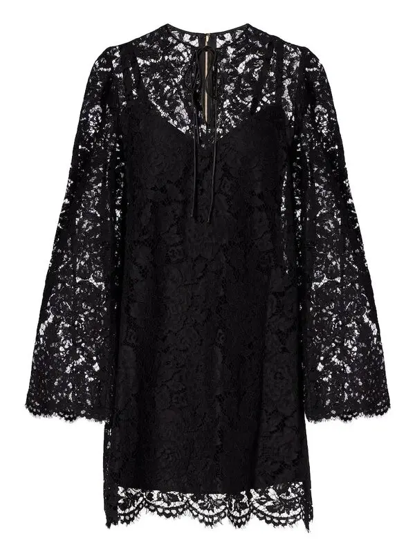Dolce & Gabbana Lace Minidress - Black