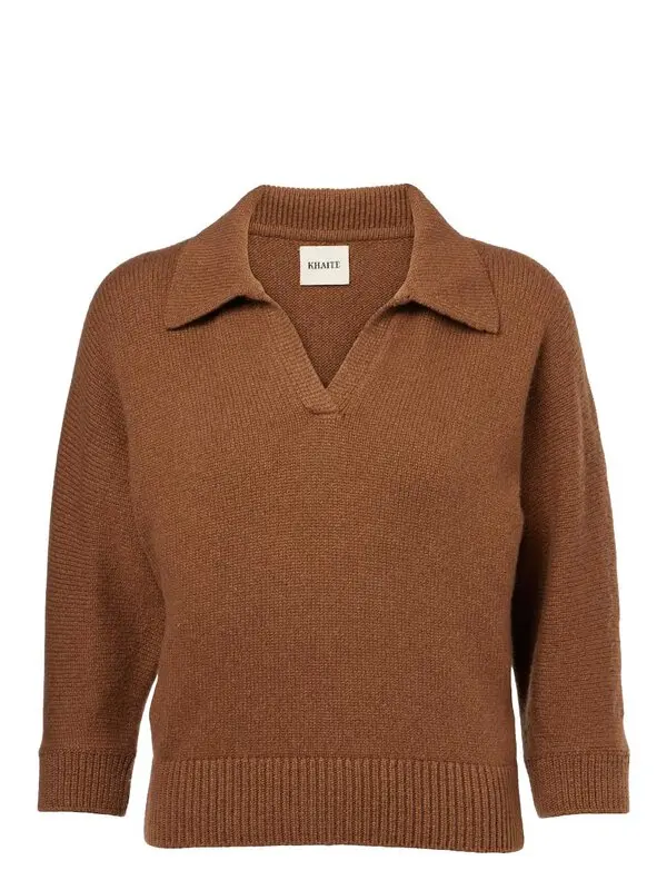 Khaite Herve Cashmere Sweater - Brown
