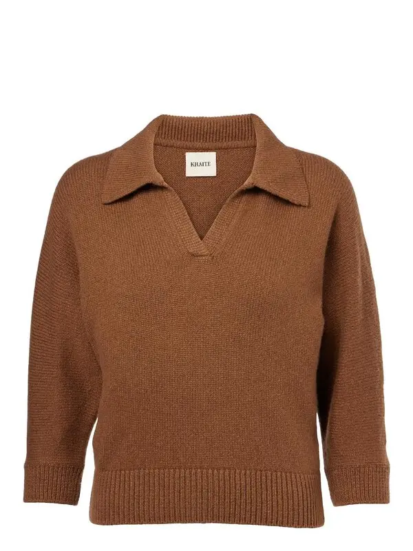 Khaite Herve Cashmere Sweater - Brown