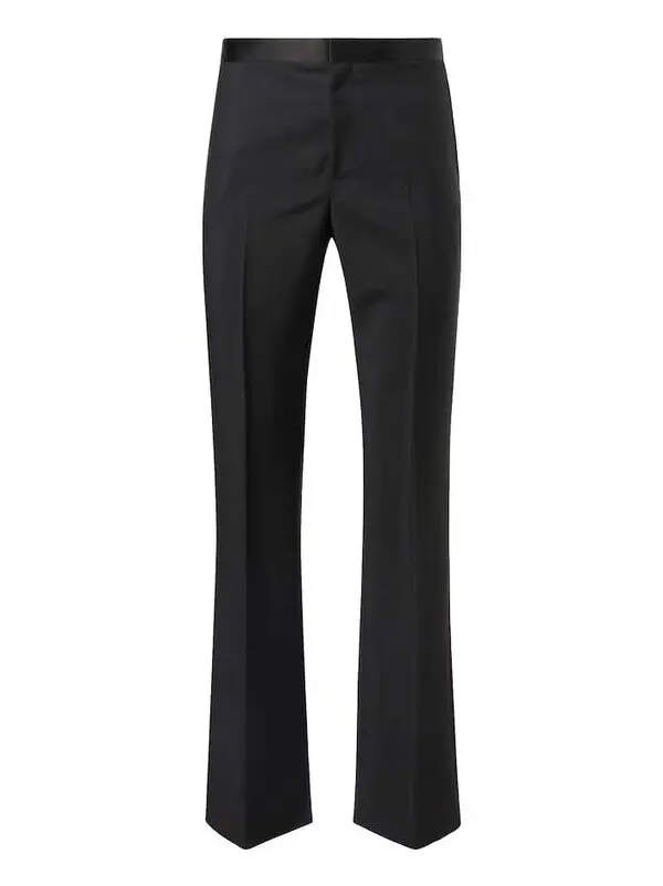 Givenchy Wool And Mohair Tuxedo Pants - Black