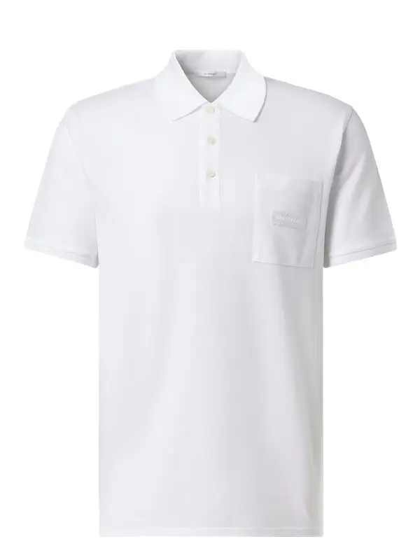 Givenchy Logo Cotton Piqué Polo Shirt - White