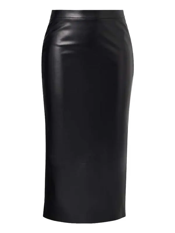 Givenchy High-rise Leather Pencil Skirt - Black