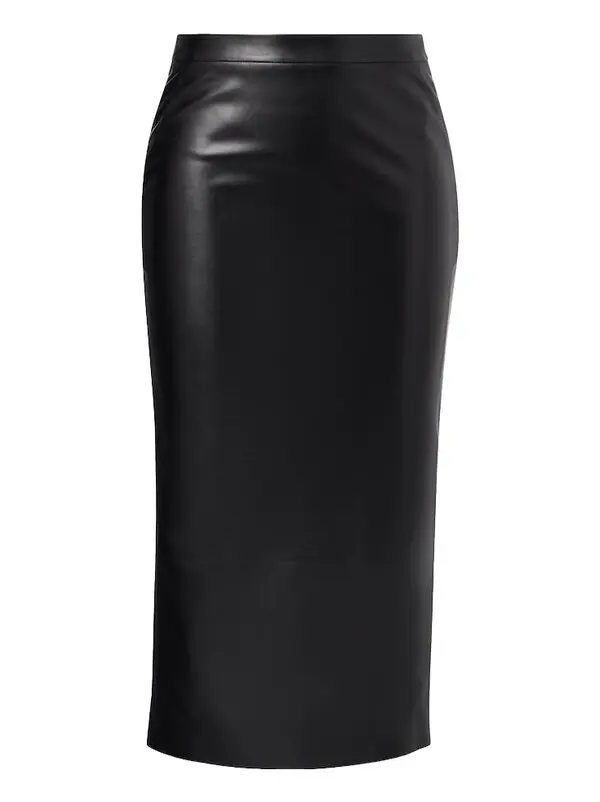 Givenchy High-rise Leather Pencil Skirt - Black