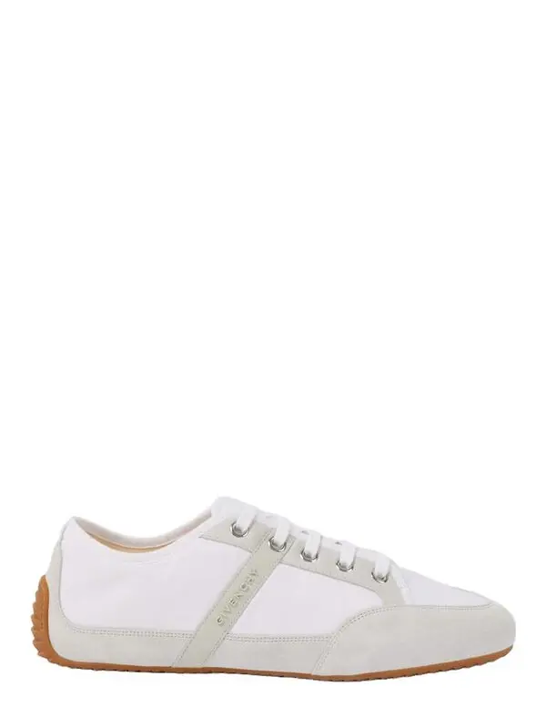 Givenchy Slim Suede-trimmed Sneakers - White