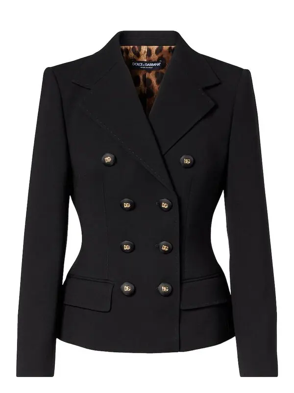 Dolce & Gabbana Virgin Wool Blazer - Black