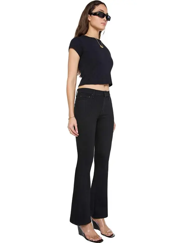 MOTHER The Weekender Flare Jeans - Black