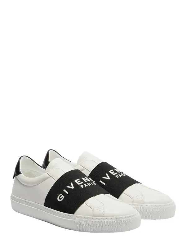 Givenchy Urban Street Logo Leather Slip-on Sneakers - White