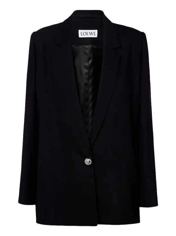 Loewe Single-breasted Blazer - Black