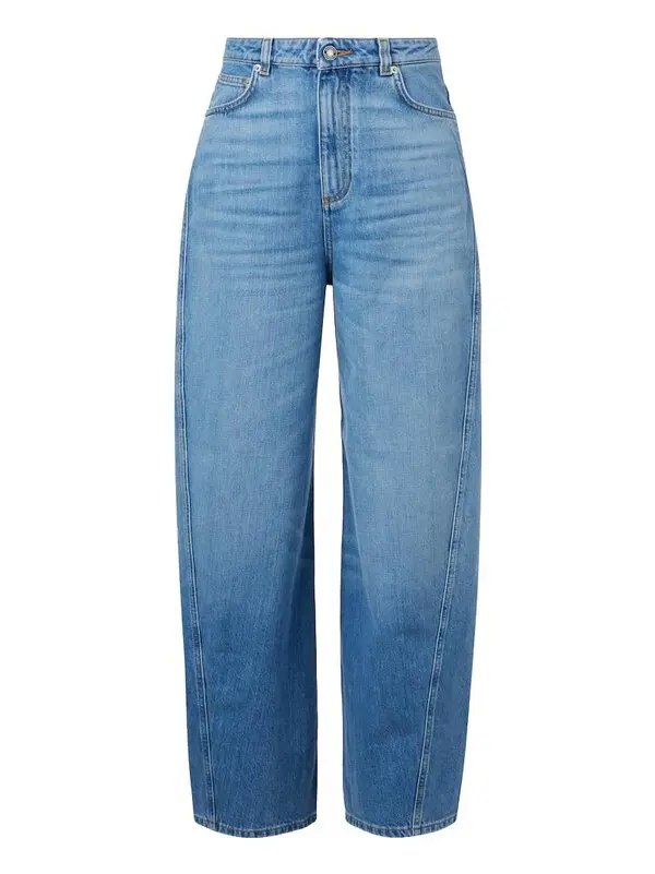 Givenchy Cocoon High-rise Barrel-leg Jeans - Blue