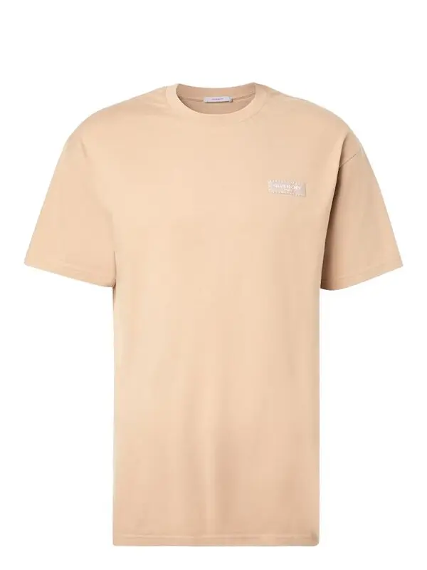 Givenchy Logo Cotton Jersey T-shirt - Beige