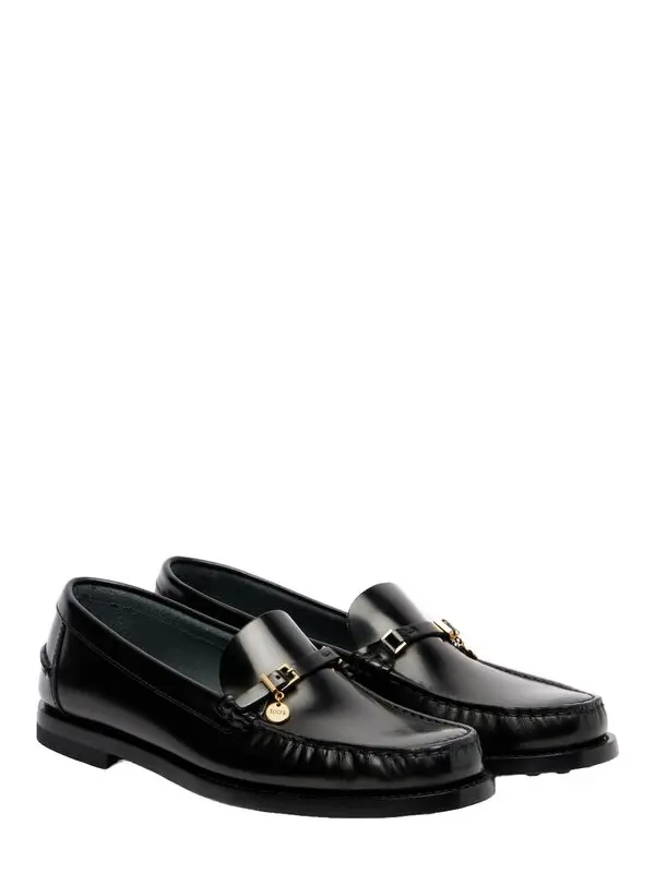 TOD'S Leather Loafers - Black