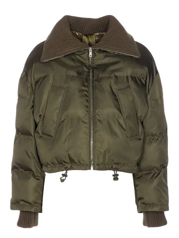 Gucci Cropped Bomber Jacket - Green