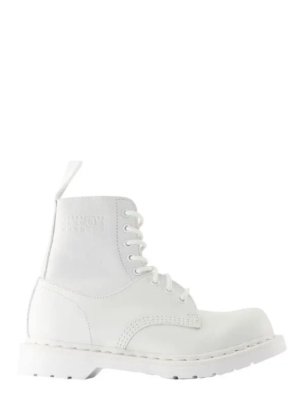 MAISON MARGIELA 1460 8-eye Ankle Boots - White