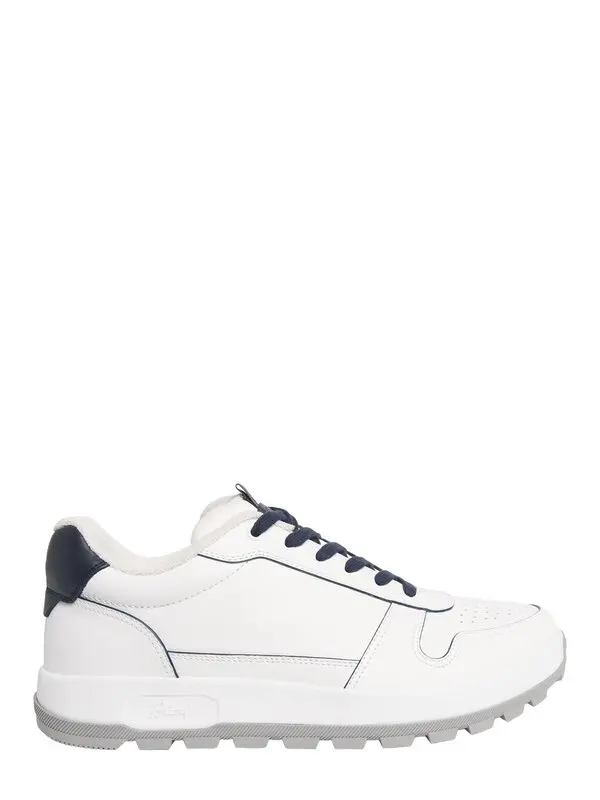 Brioni Leather Crossing Sneakers - White