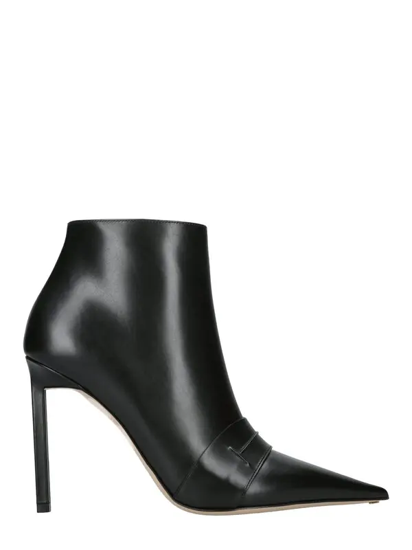 TOM FORD Leather Eva Ankle Boots - Black