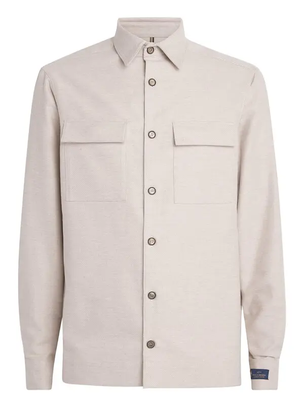 Paul & Shark Cotton-cashmere Overshirt - Beige