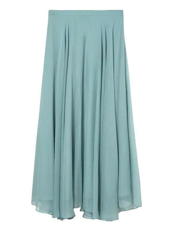 Marina Rinaldi Fontana Maxi Skirt - Green