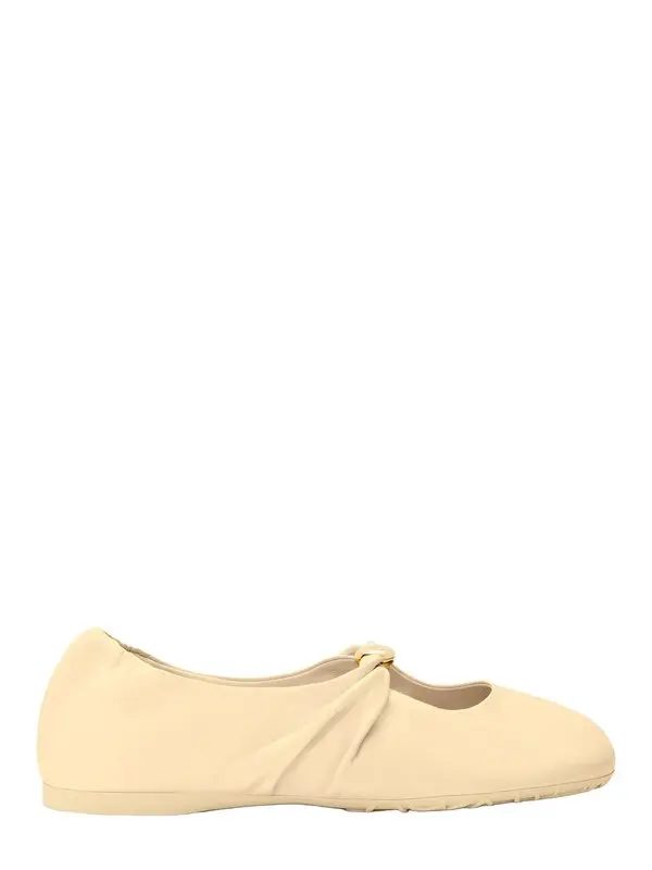 Loewe Leather Ballerina Flats - Beige