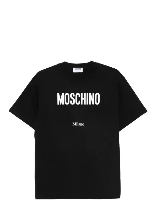 Moschino Logo Cotton T-shirt - Black