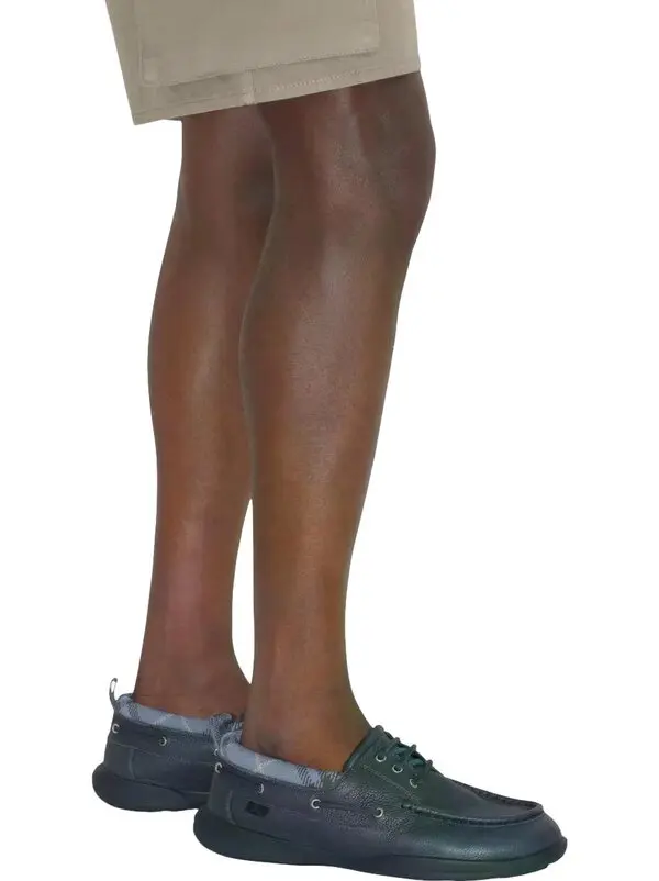 Burberry Decker Boat Shoes - Blue