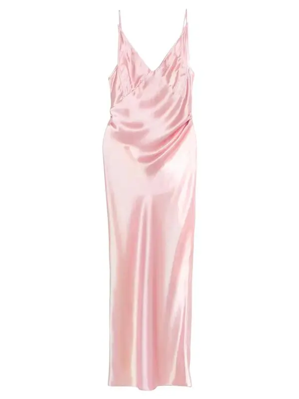 Nanushka Long Slip Dress - Pink