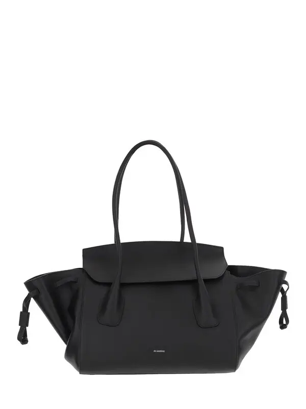 JIL SANDER Voyage Small Leather Bag - Black