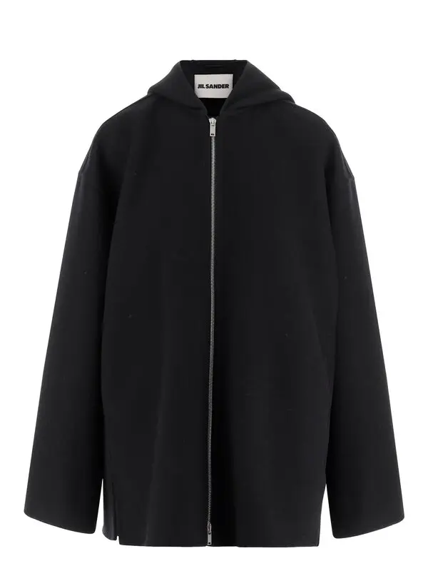 JIL SANDER Wool Jacket - Black