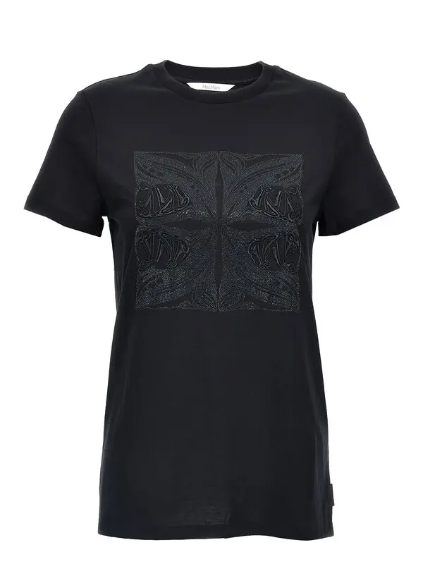 Max Mara Farad Cotton T-shirt - Black