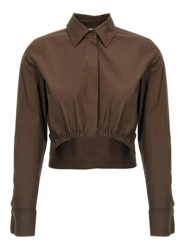 Max Mara Angio Cotton Shirt - Brown