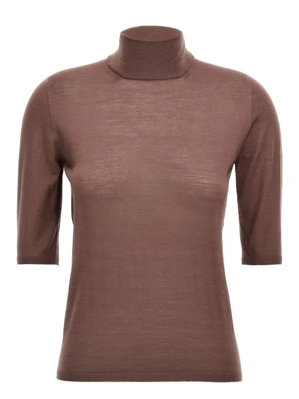 Max Mara Cecina Turtleneck Sweater - Purple