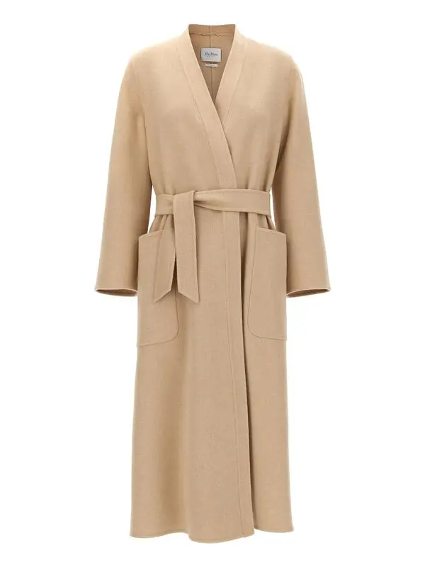 Max Mara Vezzoso Long Coat - Beige