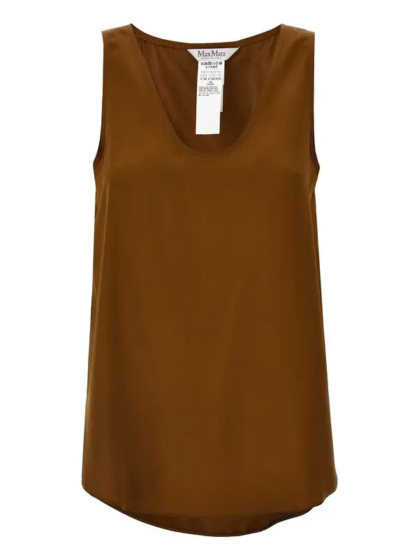 Max Mara Filly Top - Brown