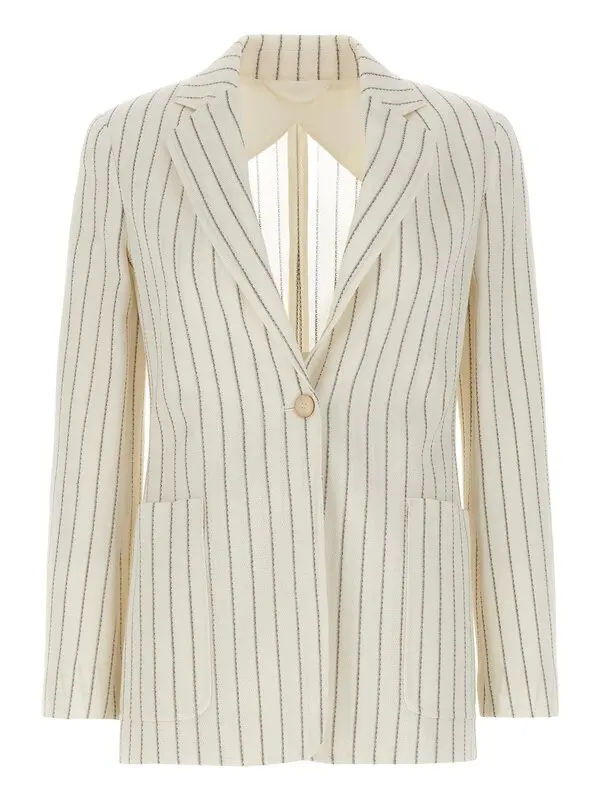 Max Mara Jadi Single-breasted Blazer - White