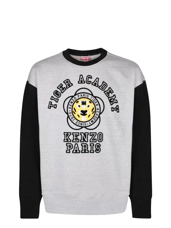 Kenzo Regular-fit Crewneck Sweatshirt - Grey
