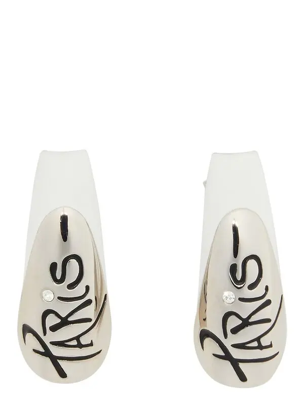 D'HEYGERE Paris Nail Earrings - Silver
