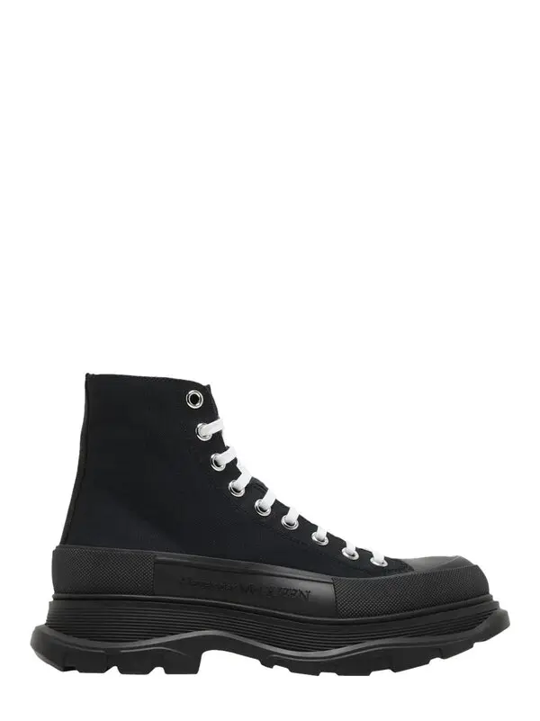 Alexander McQueen Tread Slick High Top Sneakers - Black