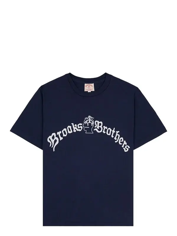 BRAIN DEAD X Brooks Brothers California Logo Tee - Blue
